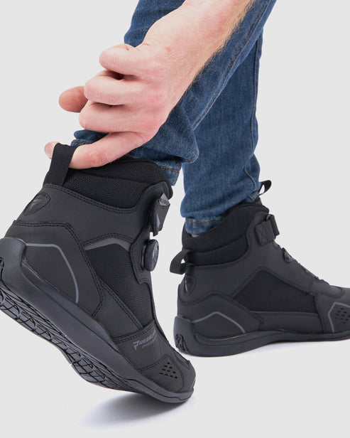 Spark II Motorcycle Boots Black | Rebelhorn Official