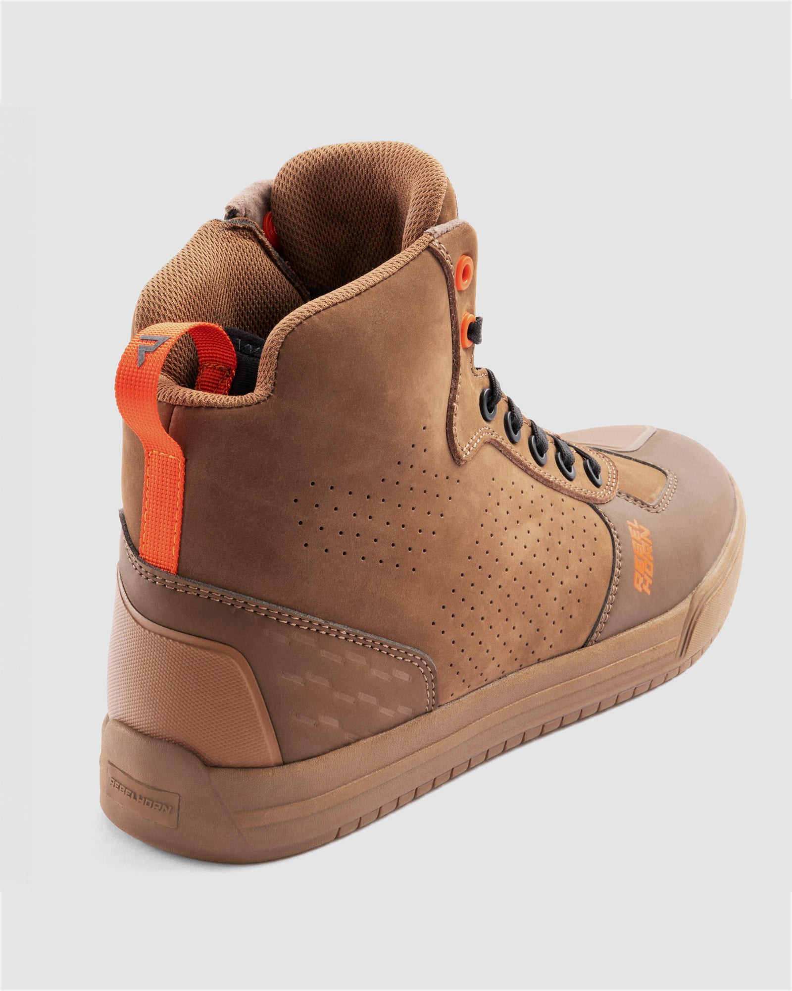 Spike Motorcycle Boots Brown | Rebelhorn Official