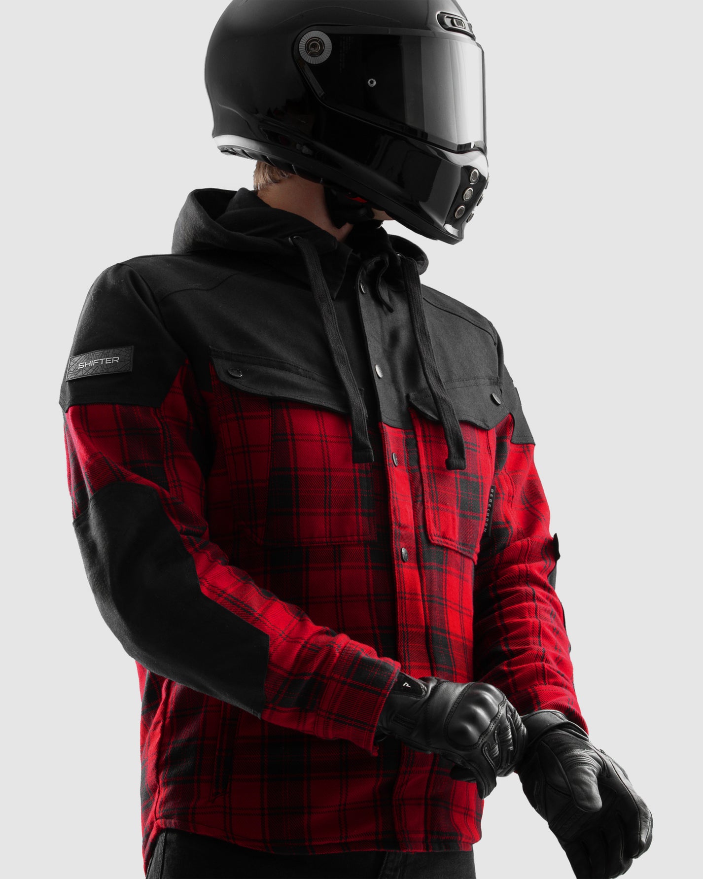Shifter Motorcycle Shirt Red | Rebelhorn Official
