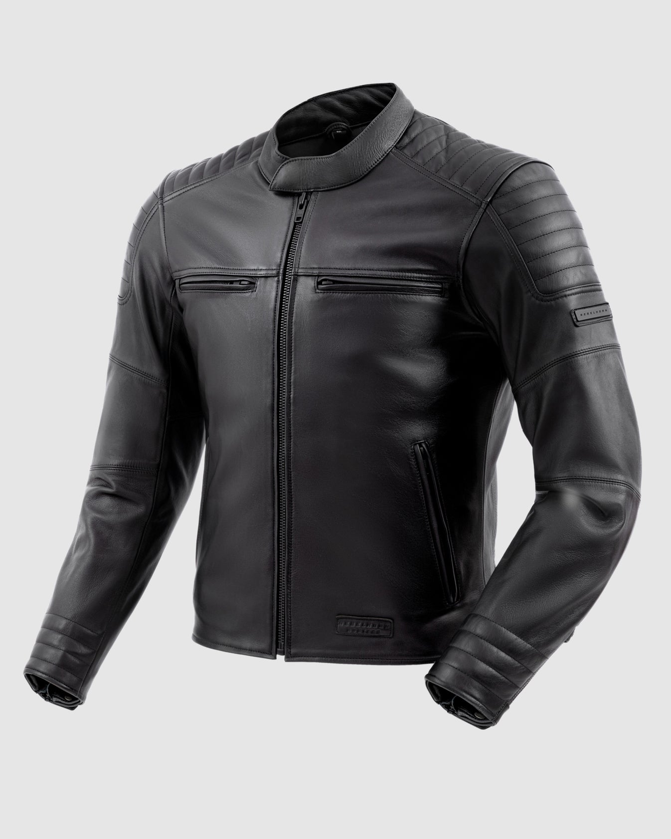 Hunter II Leather Jacket Black | Rebelhorn Official