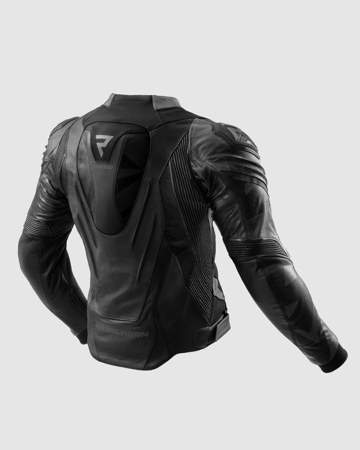 Inferno Leather Motorcycle Jacket Black | Rebelhorn Official
