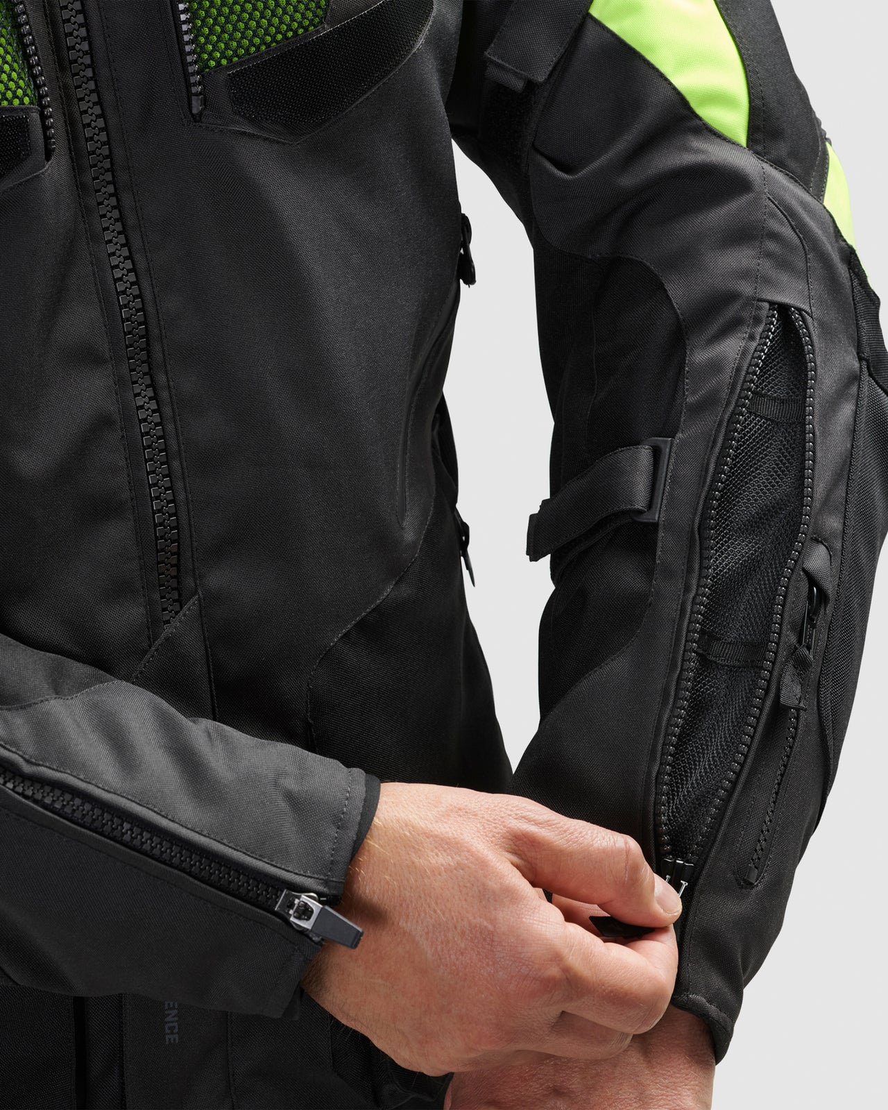 Hiker IV Black Anthracite Fluo Motorcycle Touring Jacket – Rebelhorn